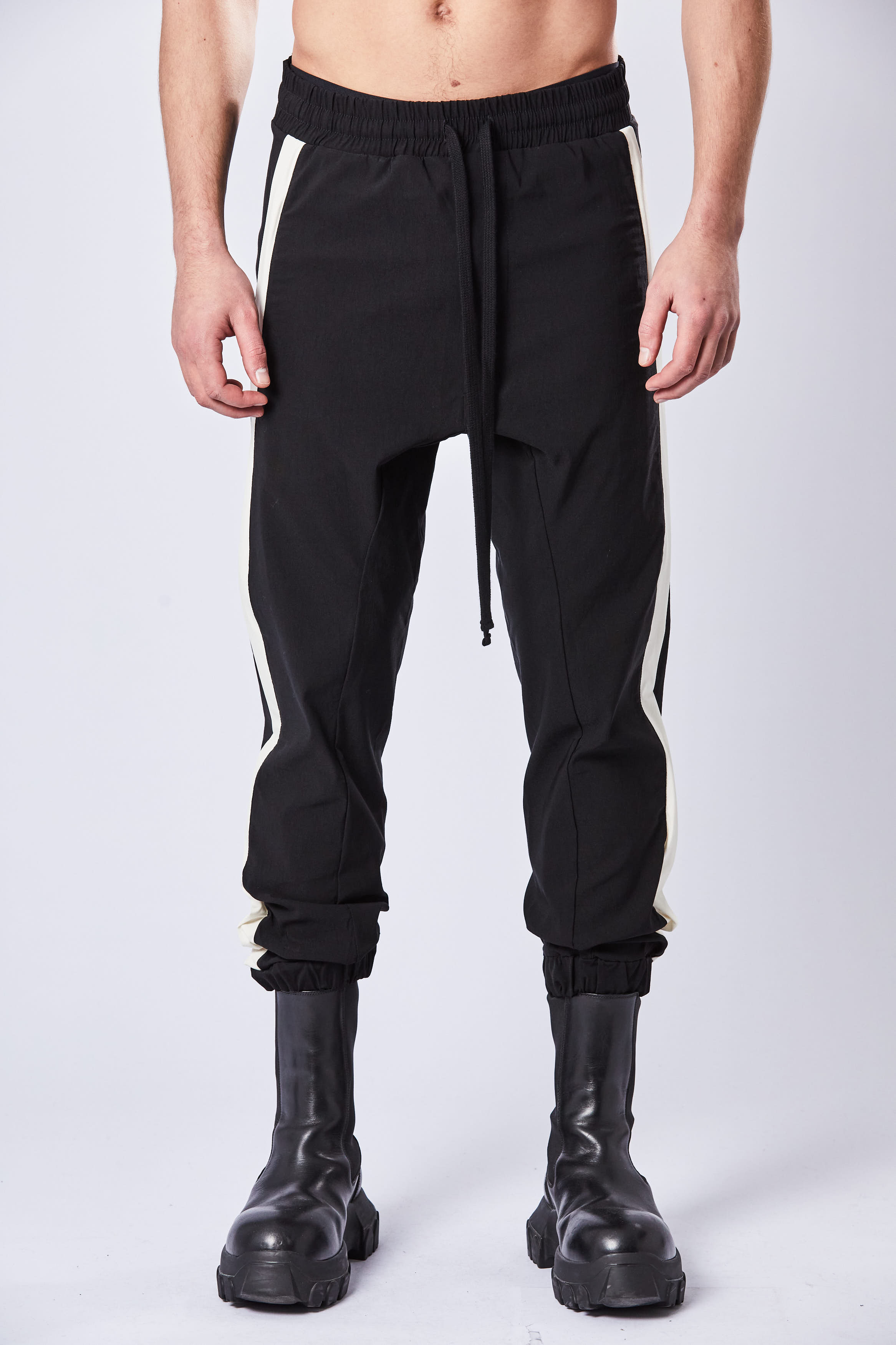 THOM KROM Stretch Fabric Drop Crotch Pants MST395BLACK