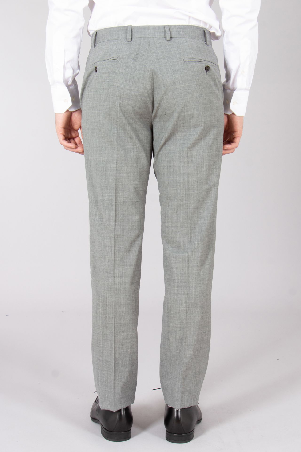 EMPORIO ARMANI Regular Fit Virgin Wool Stretch Suit M Line | 48 ...