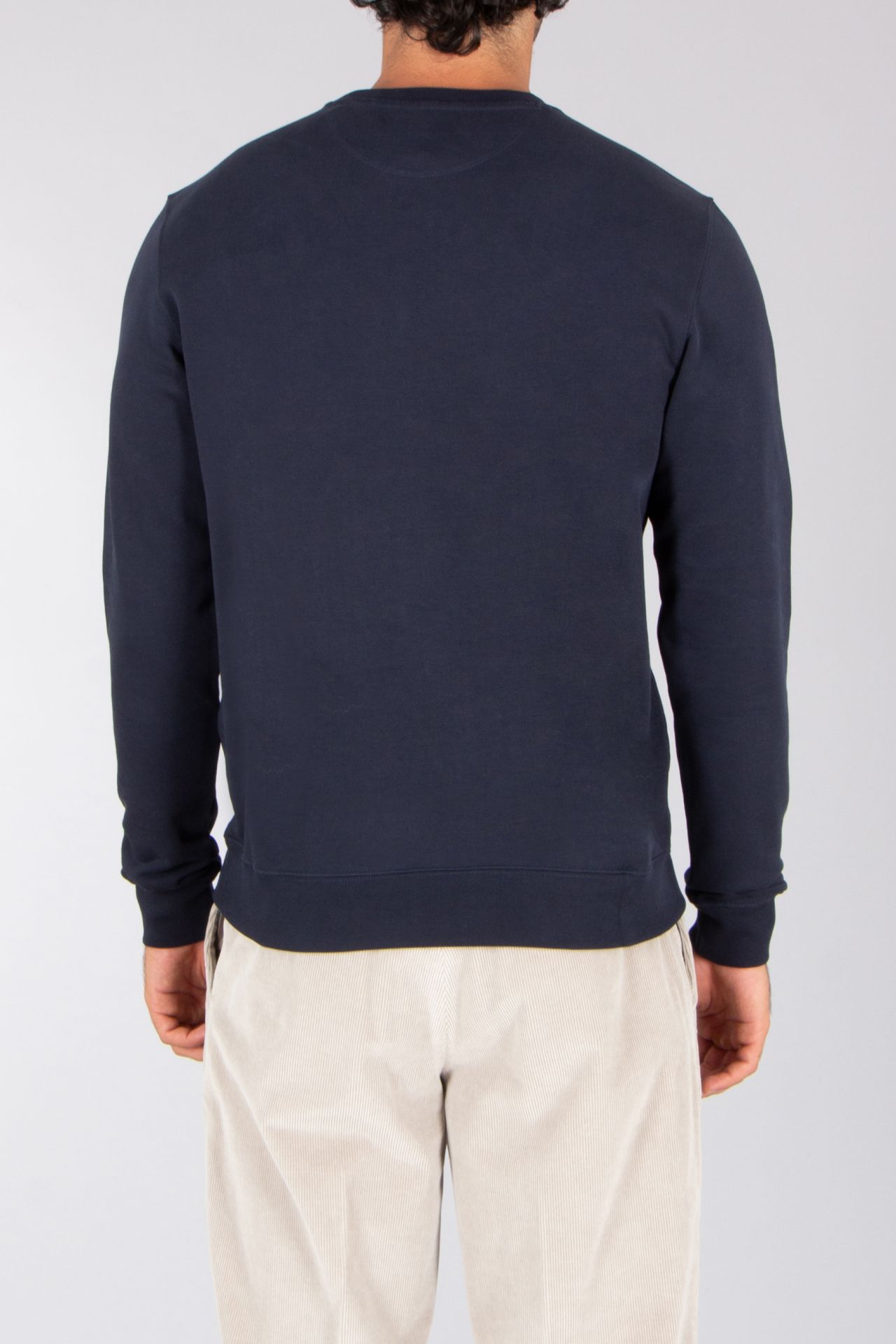 BELSTAFF Regular Fit Supima Cotton Fleece Crew Neck Swetashirt Curator ...