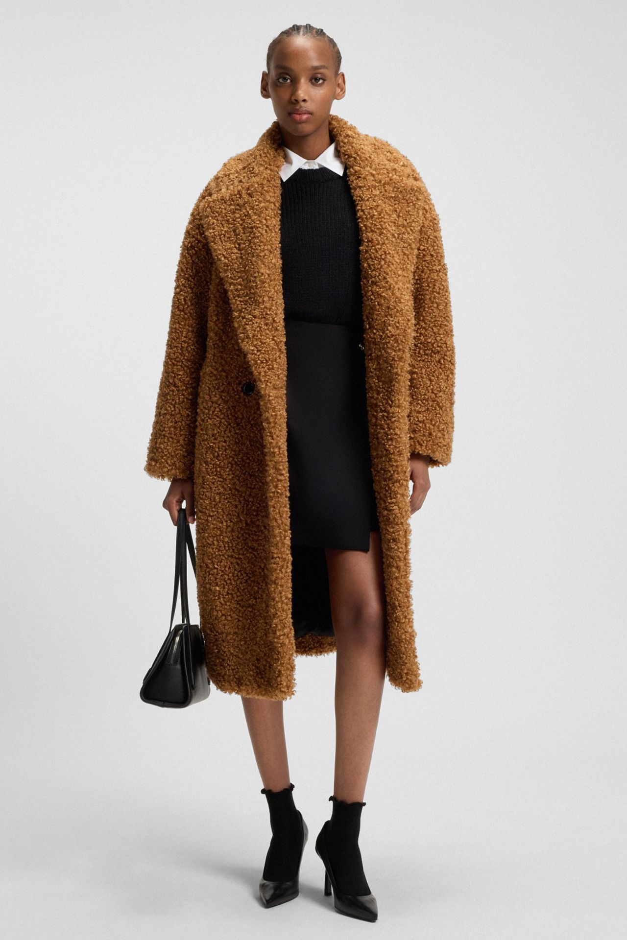 HUGO Oversized Faux Fut Coat Malite | 42 EU | MALITE50547610230//42 EU