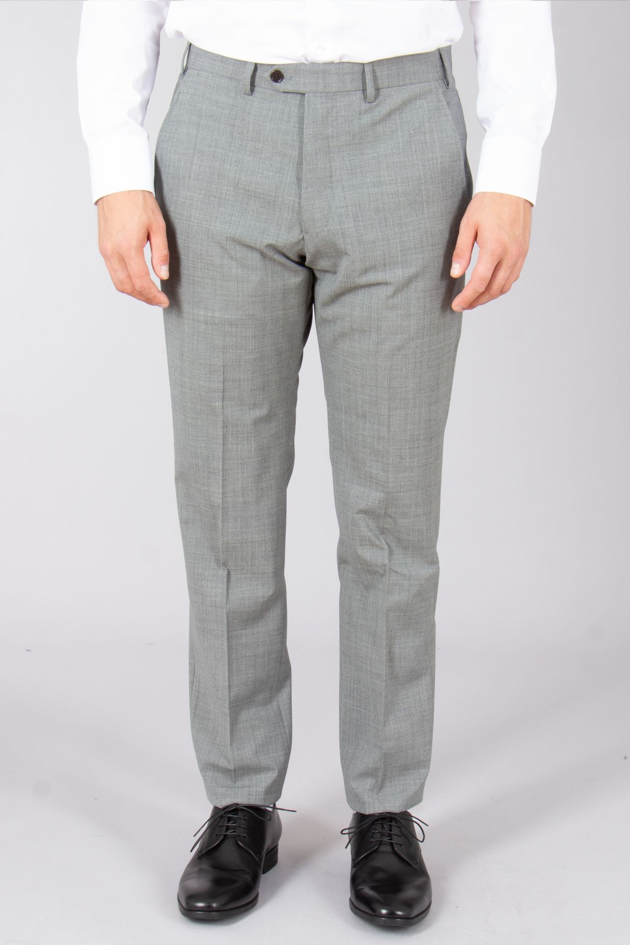 EMPORIO ARMANI Regular Fit Virgin Wool Stretch Suit M Line | 48 ...